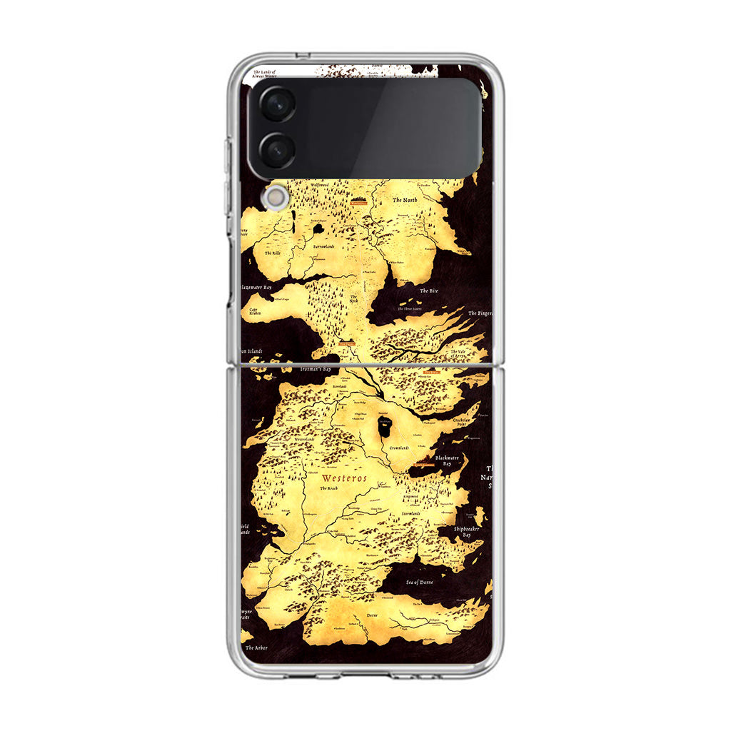 Westeros Map Samsung Galaxy Z Flip 3 Case – Customilo