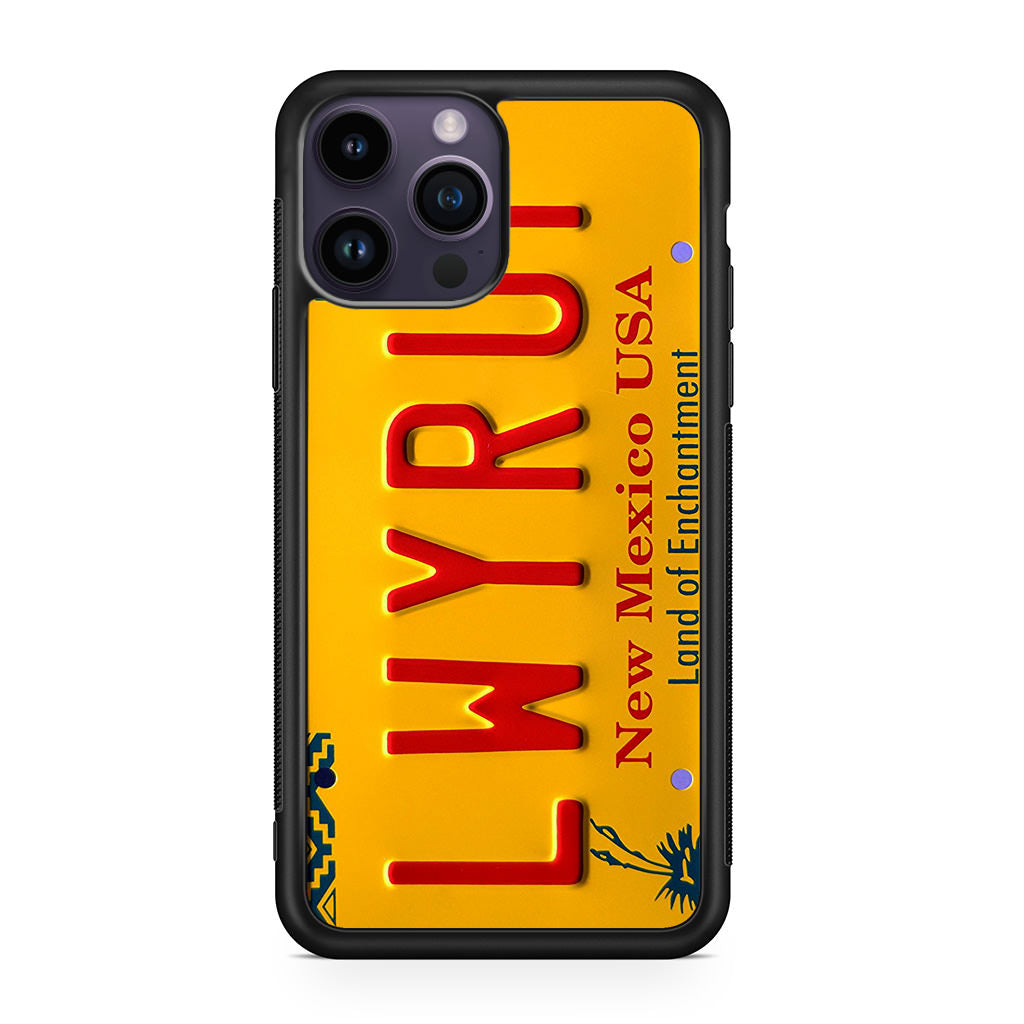 LWYRUP License Plate iPhone 15 Pro / 15 Pro Max Case – Customilo