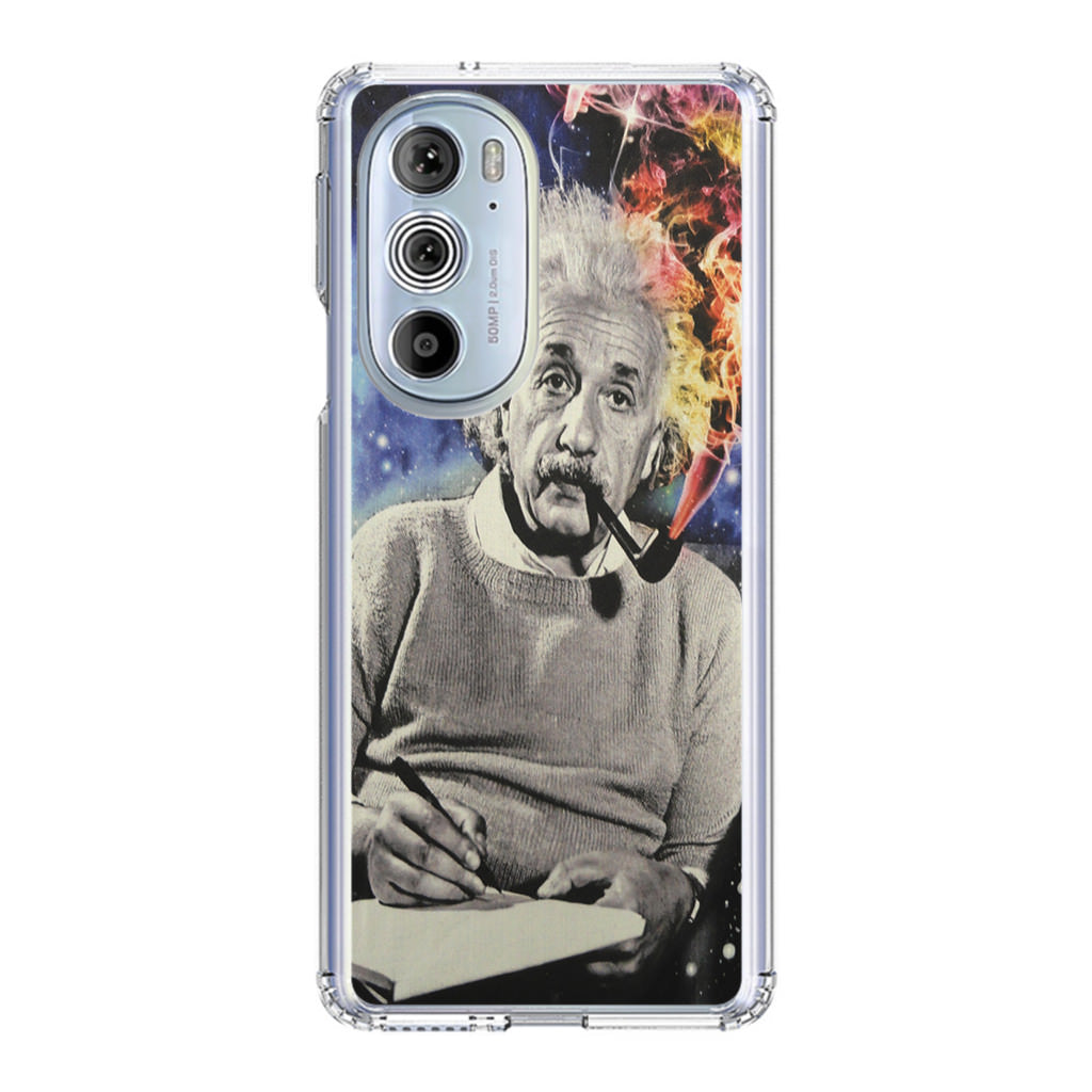 Albert Einstein Smoking Motorola Edge Plus 2022 Case – Customilo